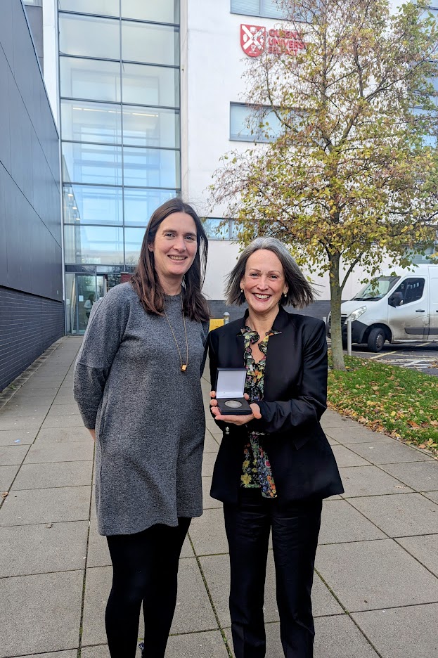 Professor Wendy Barclay of Imperial College London receives the ...
