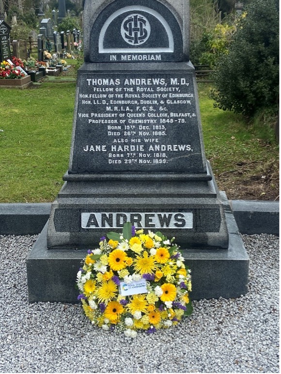 Rededication of Thomas Andrews Grave | School of Chemistry and Chemical ...